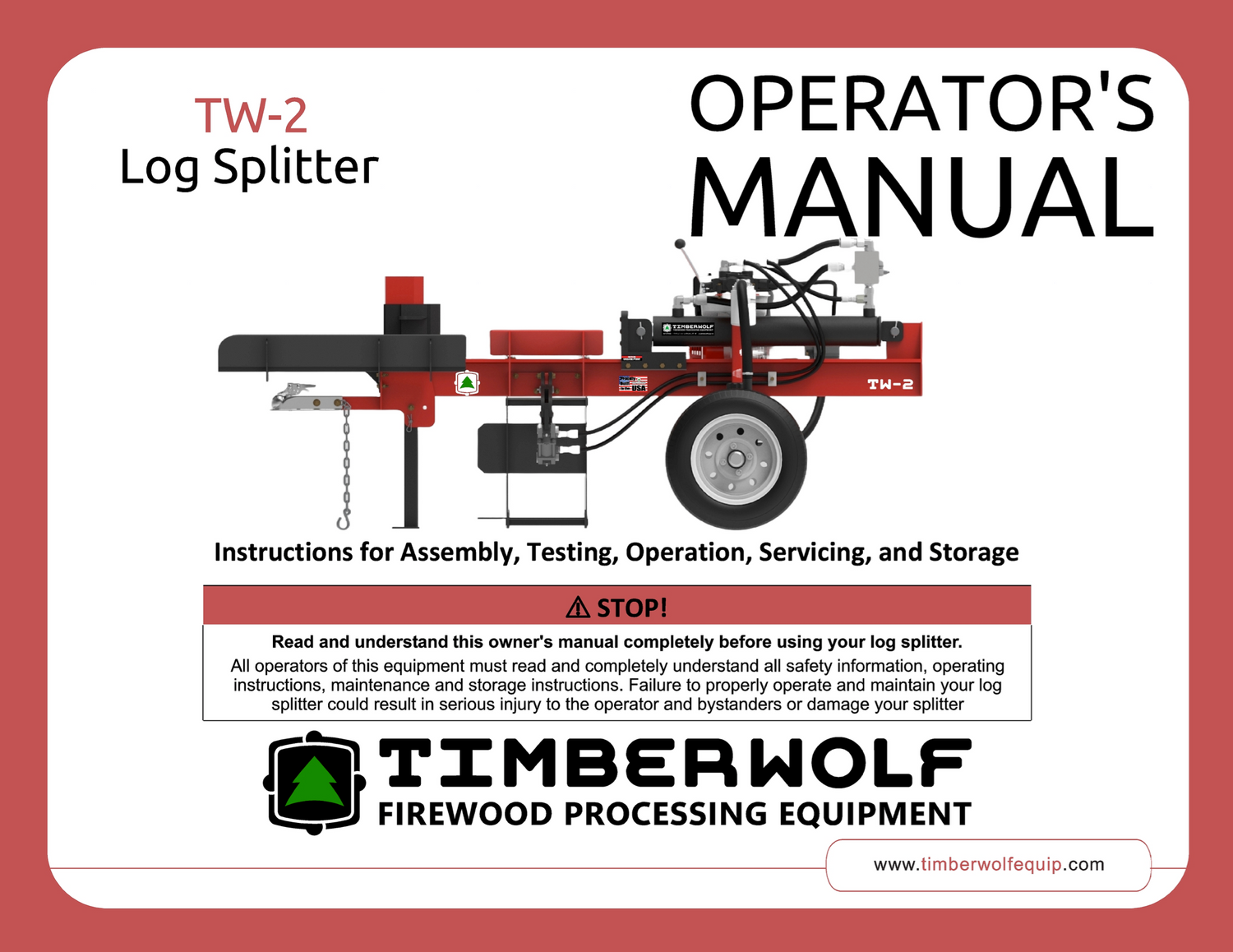 Owners Manuals – Timberwolf Firewood Processing Equipment